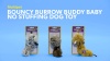 MULTIPET Bouncy Burrow Buddies Babies Squeaky Stuffing-Free Plush Puppy ...