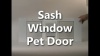 IDEAL PET PRODUCTS Sash Window Flap Cat Door, 33-38 inches - Chewy.com